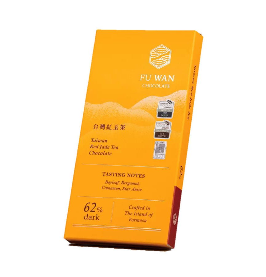 Fu Wan 62% Dark Chocolate with Red Jade tea | Artisan Bean to Bar ...