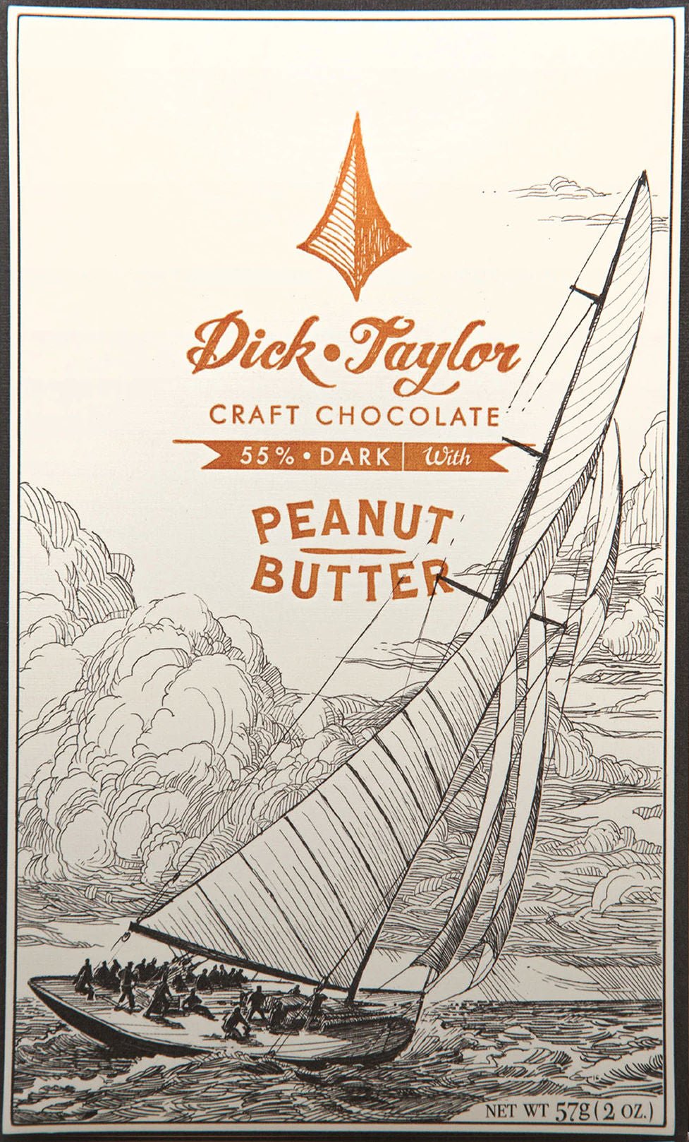 Dick Taylor 55% Dark Chocolate with peanut butter (Organic) | Artisan ...