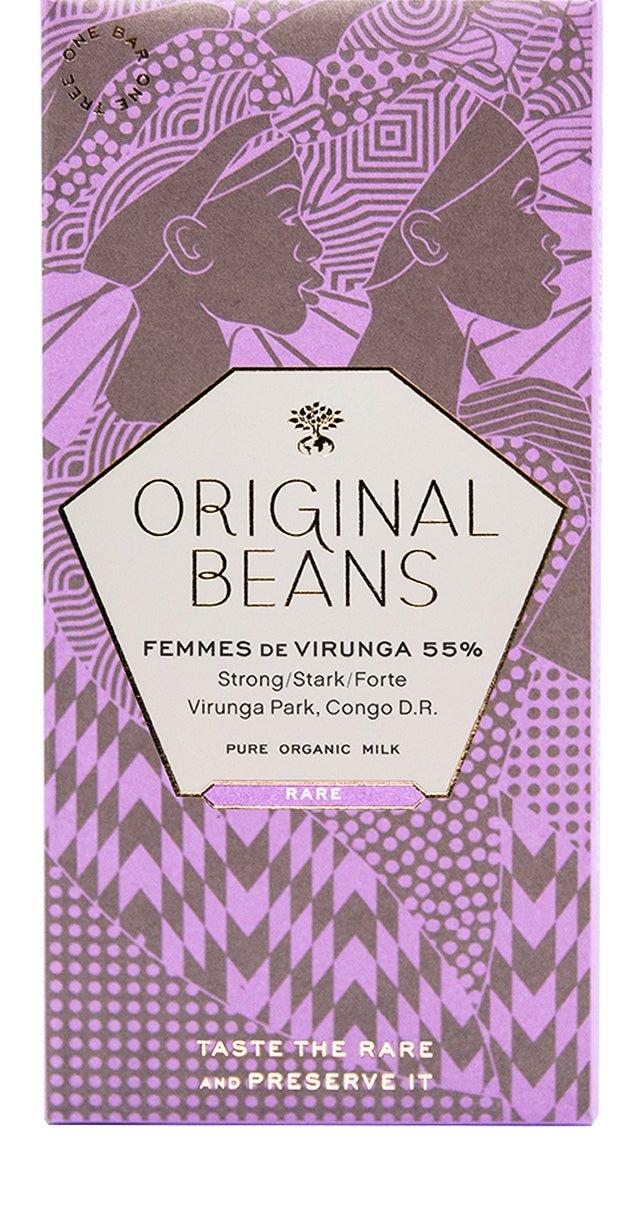 Original Beans Femmes de Virunga 55% Milk Chocolate (Organic) | Artisan ...
